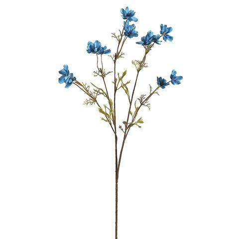 Artificial Cosmos Flowers | Royal Blue Fake Flowers | Silk Plants Direct