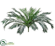 Silk Palm Tree | Fan Palm Bush in Green | Artificial Ornamental Trees | Outdoor Artificial Palm ...