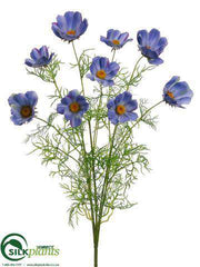 Artificial Cosmos Flowers | Royal Blue Fake Flowers | Silk Plants Direct